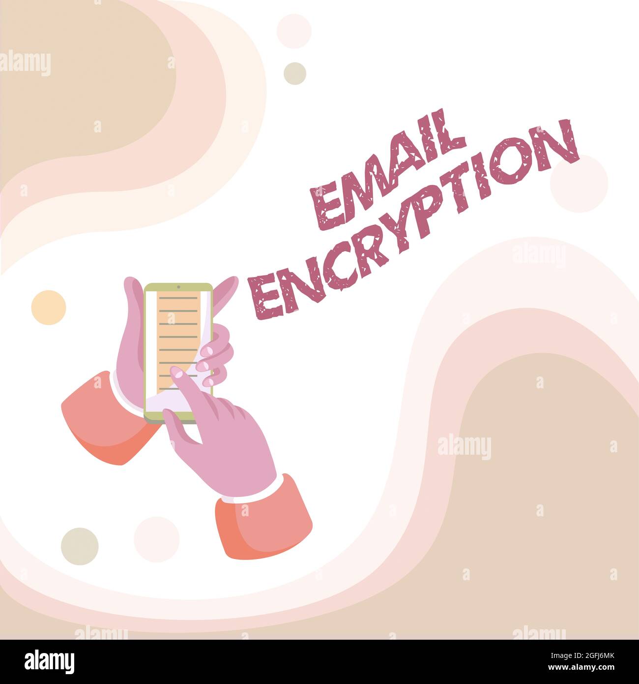 Conceptual caption Email Encryption. Business approach protect the ...