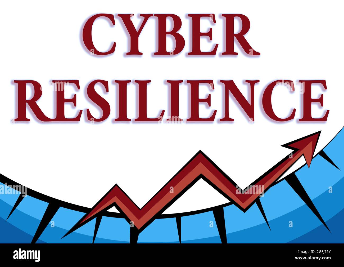 Hand writing sign Cyber Resilience. Business overview measure of how ...