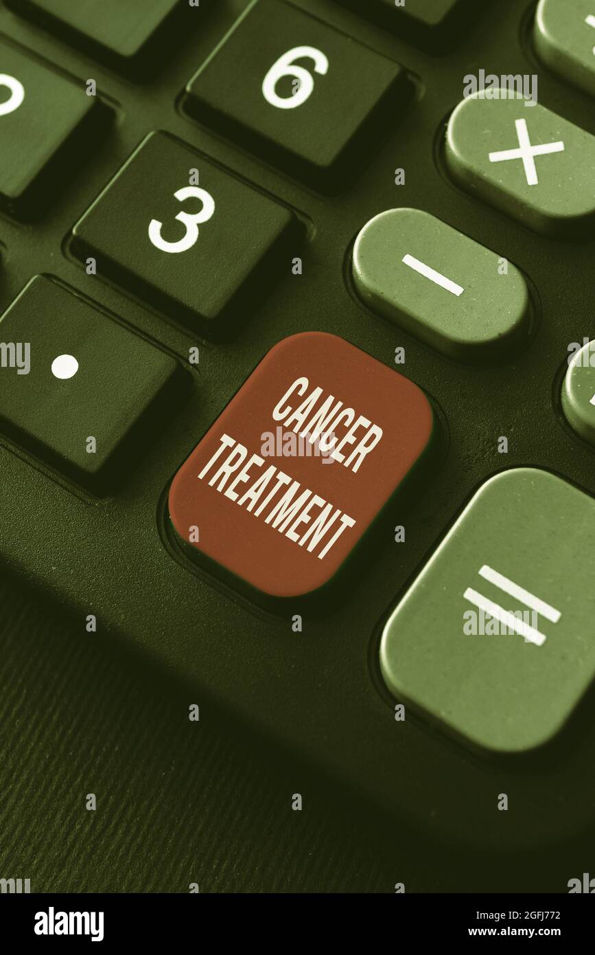 Writing displaying text Cancer Treatment. Conceptual photo The ...