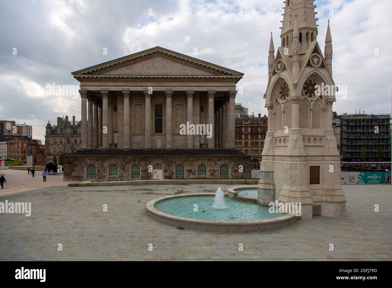 The classical Town Hall, Chamberlain Square, Birmingham, West Midlands ...