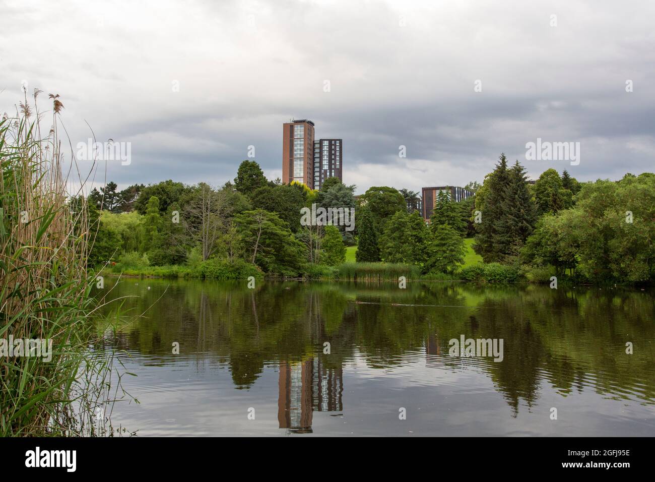Landscaped parkland at the Vale Village, University of Birmingham ...
