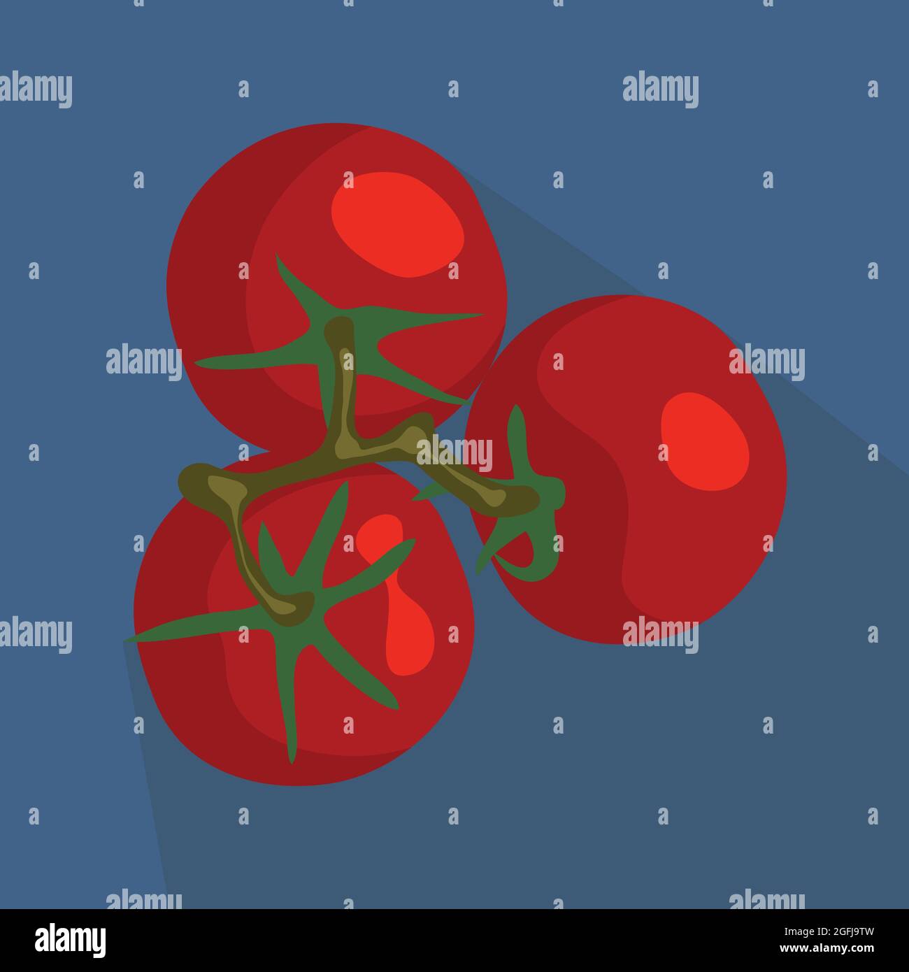 Cherry Tomato icon illustration Stock Vector Image & Art - Alamy