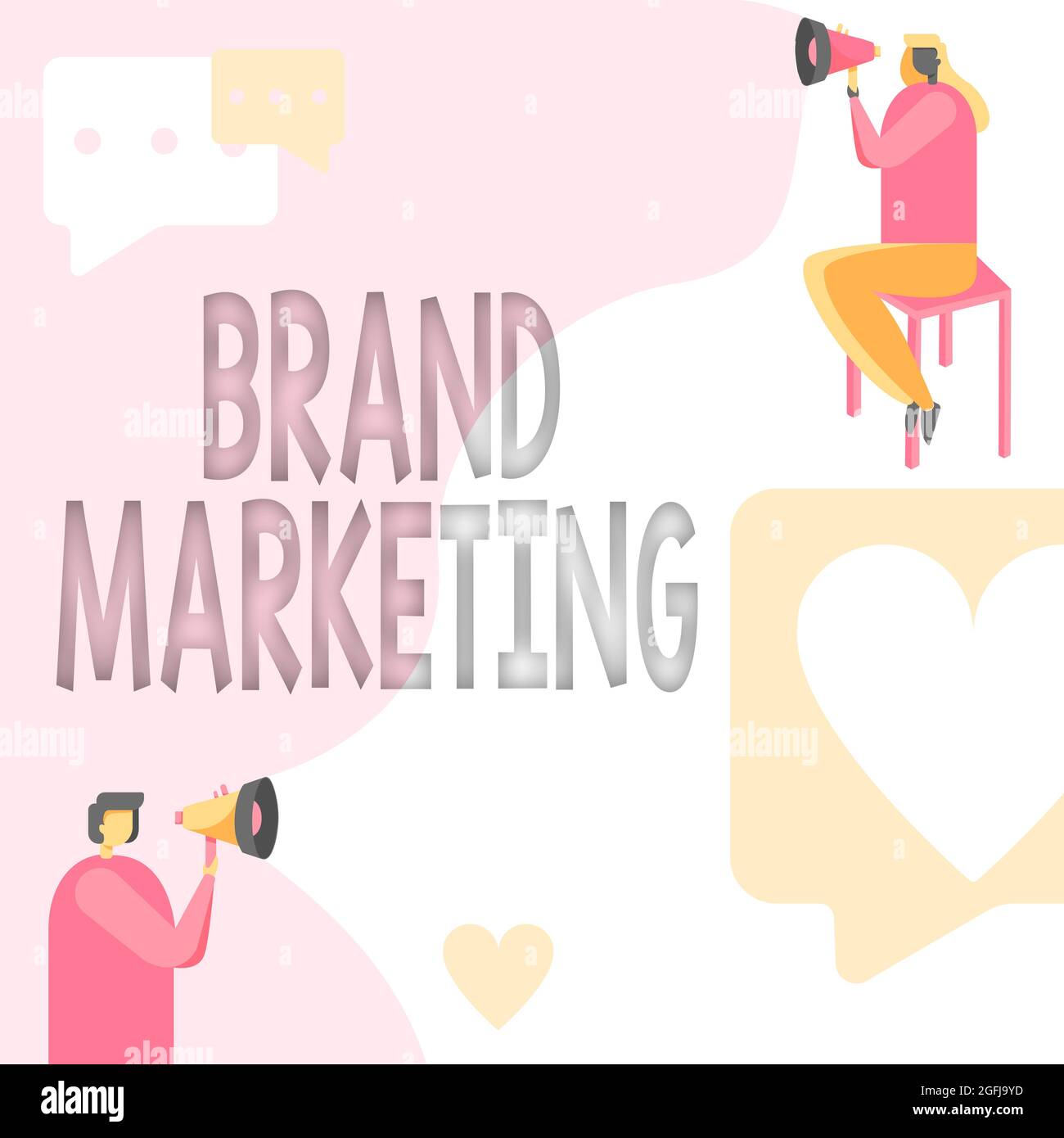 Hand writing sign Brand Marketing. Word for creating a name that ...