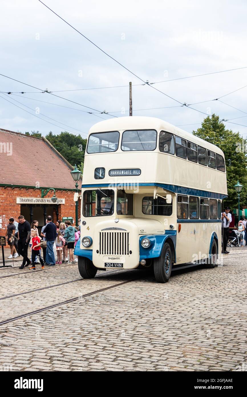 1964 vintage Darlington Daimler CVG6 304VHN double decker bus at ...