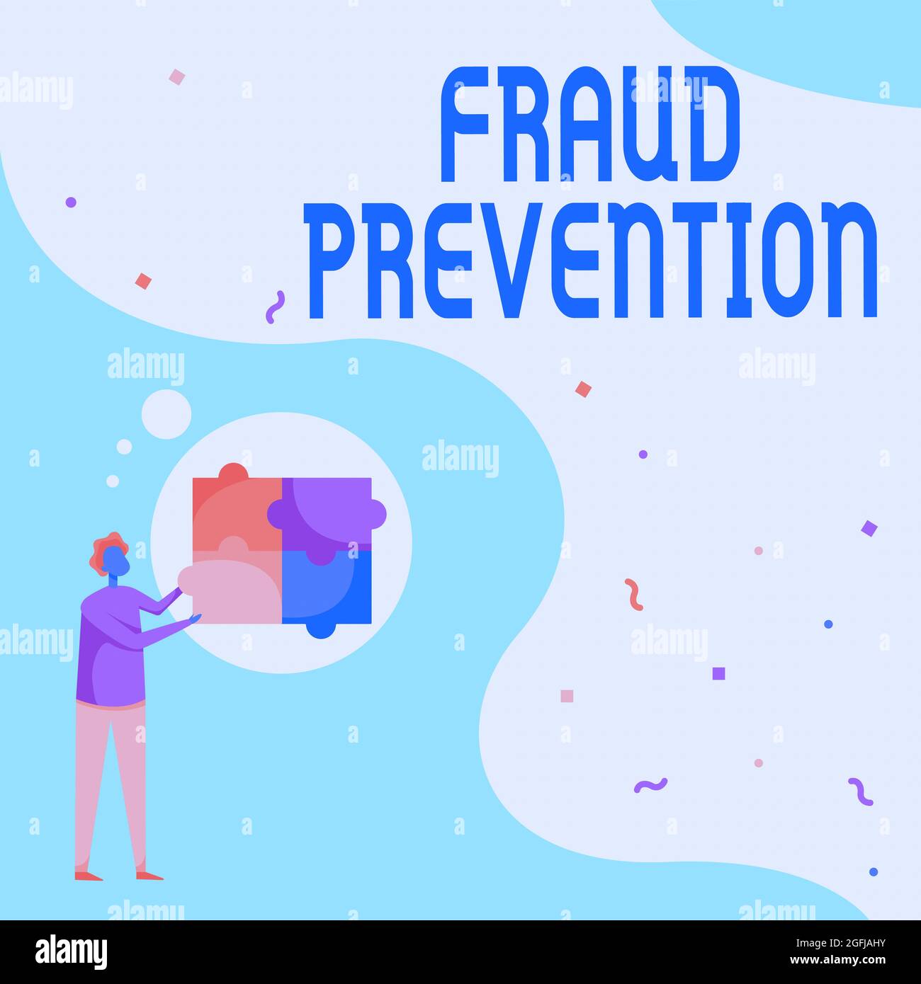 Text sign showing Fraud Prevention. Word Written on the act of stopping ...