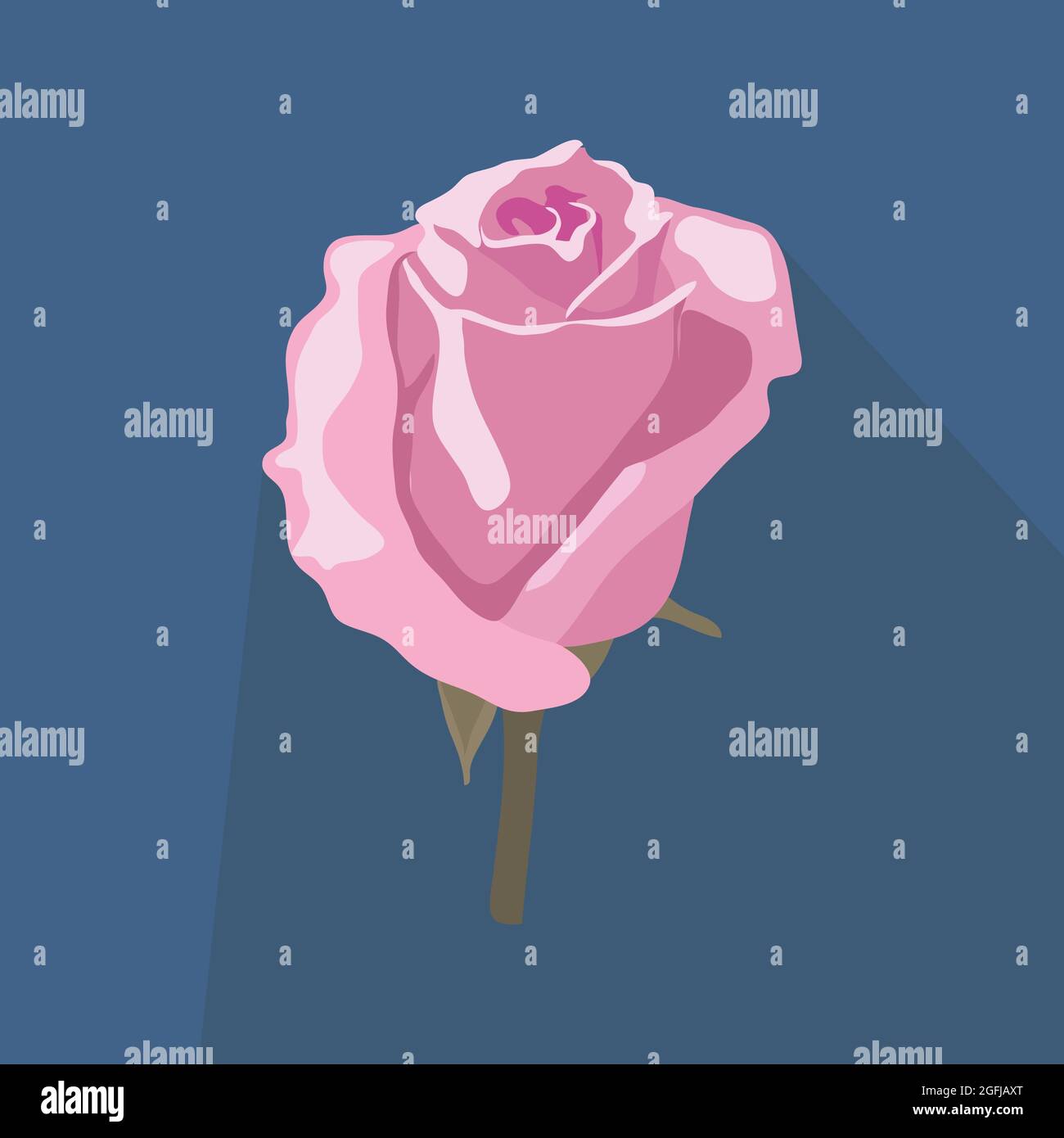 Pink Rose icon illustration Stock Vector Image & Art - Alamy