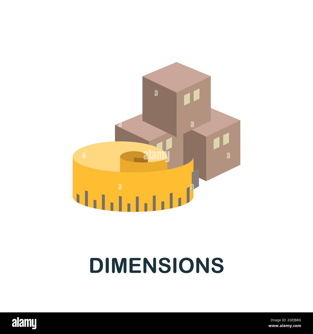 Dimensions icon hi-res stock photography and images - Alamy