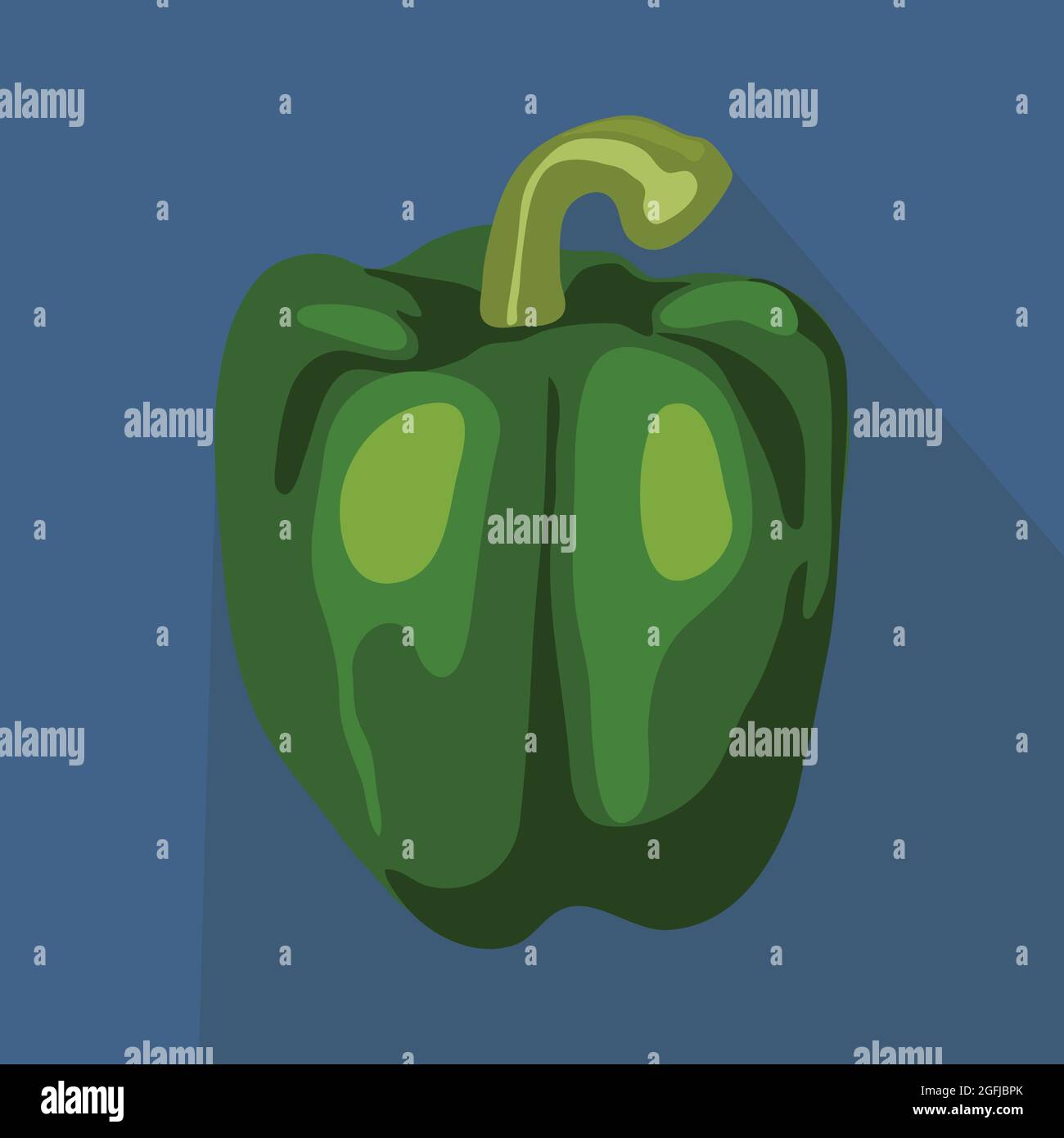 Green Capsicum icon illustration Stock Vector Image & Art - Alamy