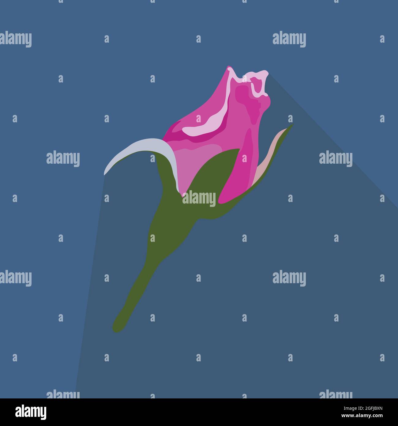 Rose buds icon illustration Stock Vector Image & Art - Alamy