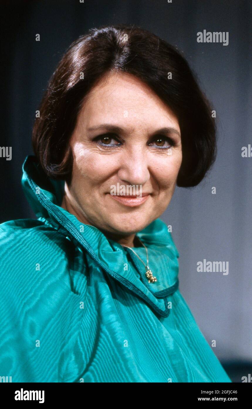 Edda Moser, berühmte deutsche Opernsängerin, Sopranistin, Portrait 1992 ...