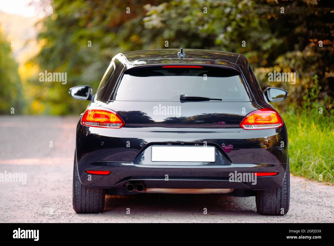 Back view sedan hi-res stock photography and images - Alamy