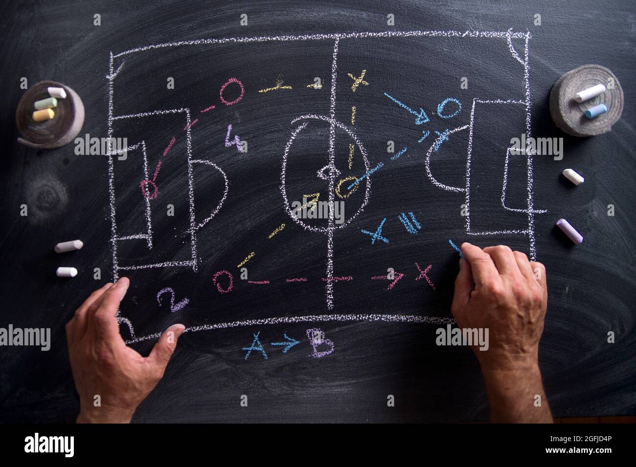 Football tactics board hi-res stock photography and images - Alamy