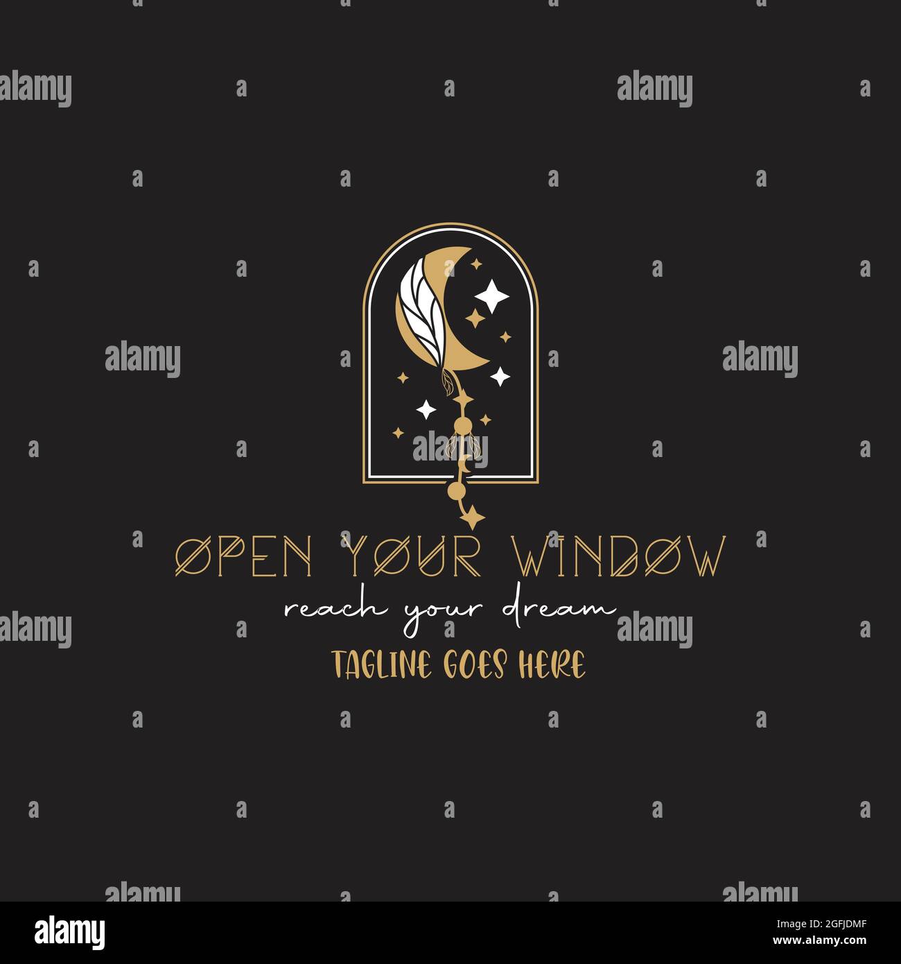 Make your window Reach your dream Logo exclusive design inspiration ...