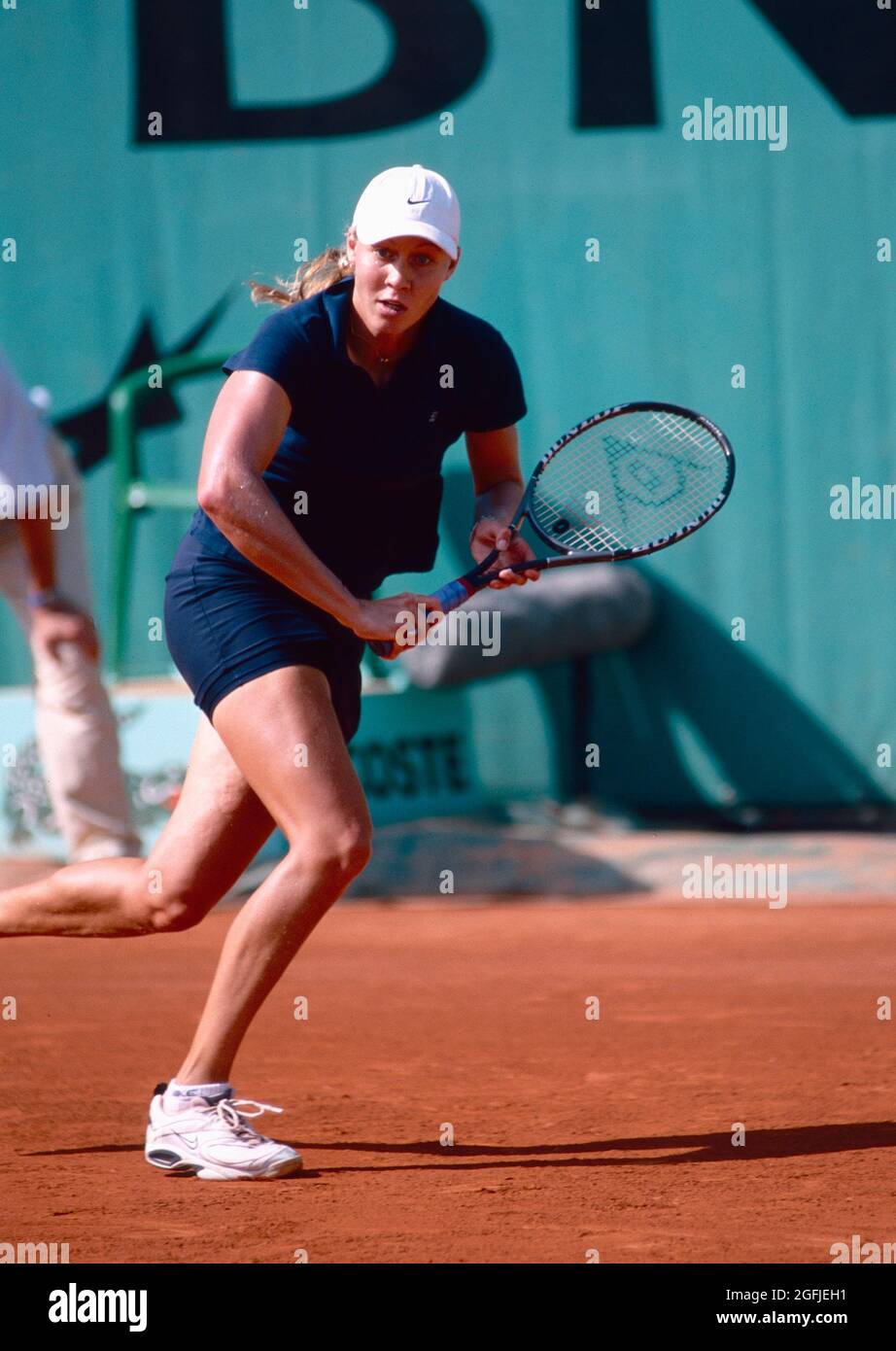 Australian tennis player Alicia Molik, Roland Garros, France 2001 Stock ...
