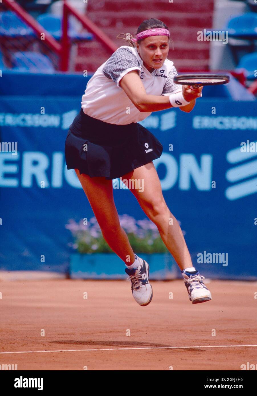 Italian tennis player Francesca Lubiani, Italian Open 1997 Stock Photo ...