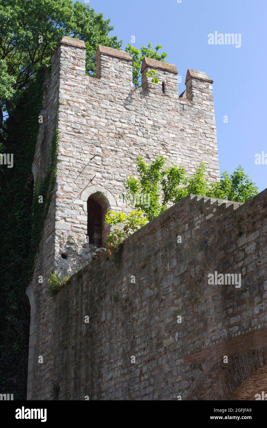 The walls of the Topkapi Palace in Istanbul on a summer day Stock Photo ...