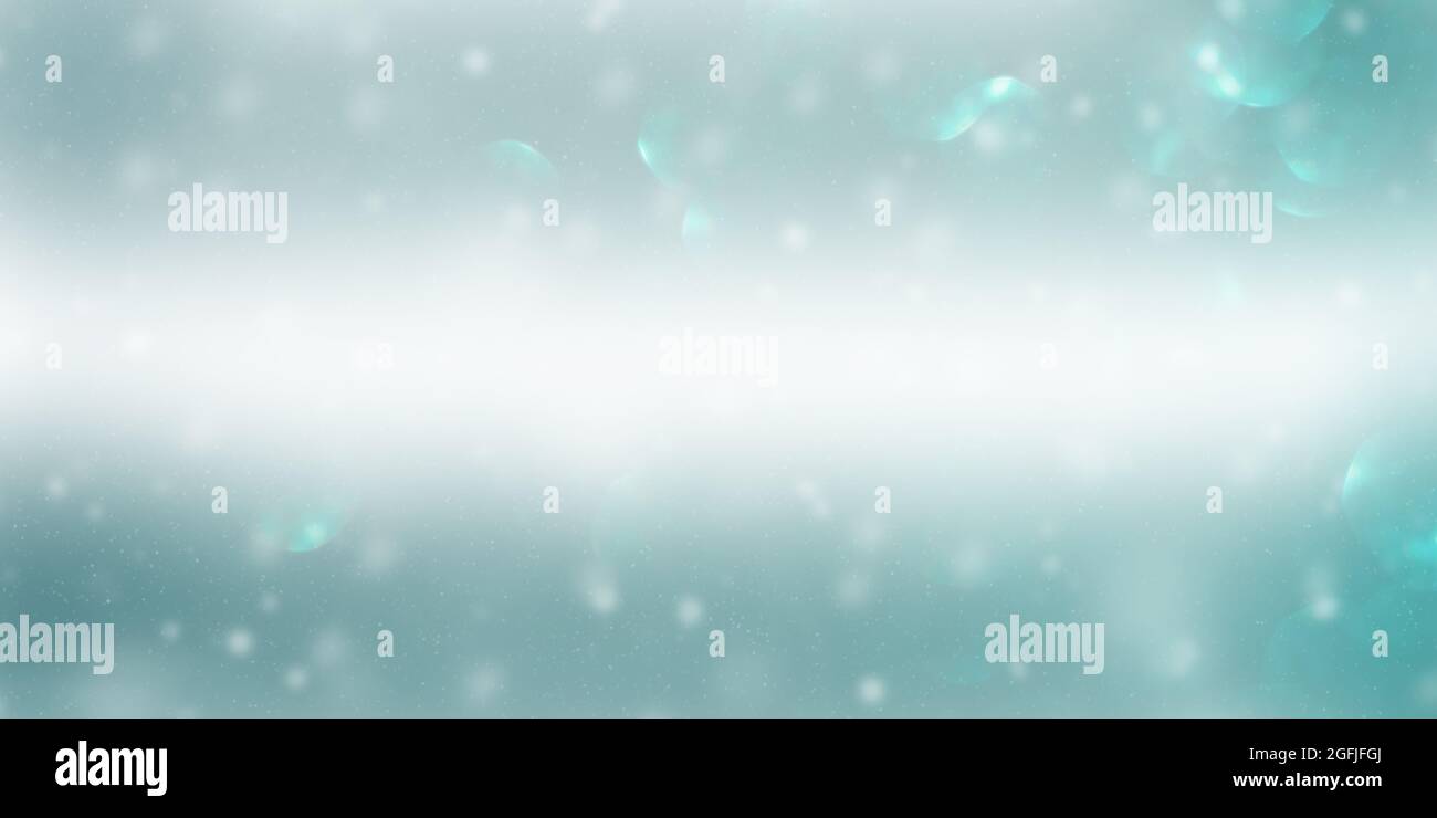 abstract blue snow bokeh lights background Stock Photo - Alamy