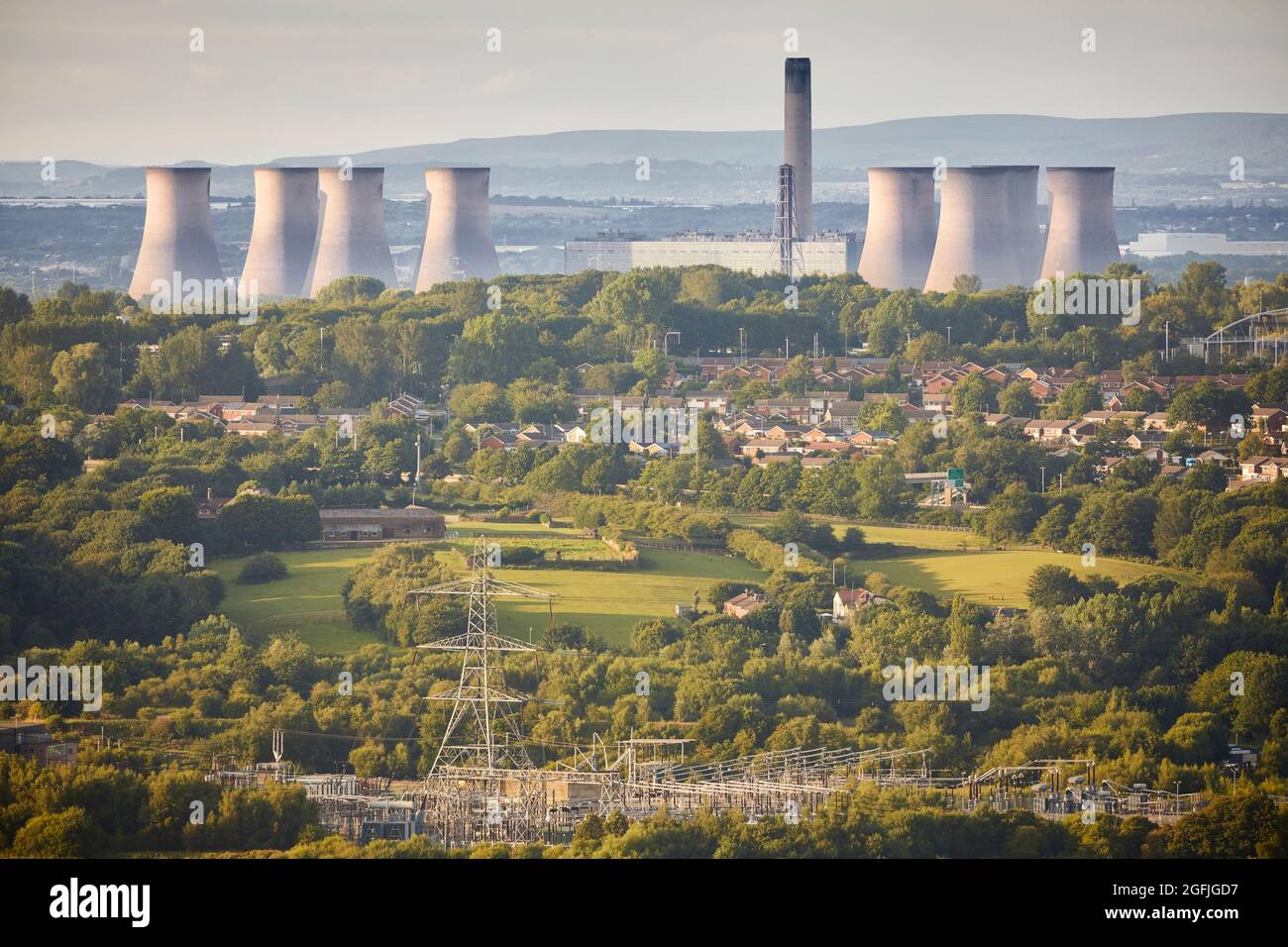 Fiddlers Ferry Power Station Warrington, Cheshire, North-West England ...