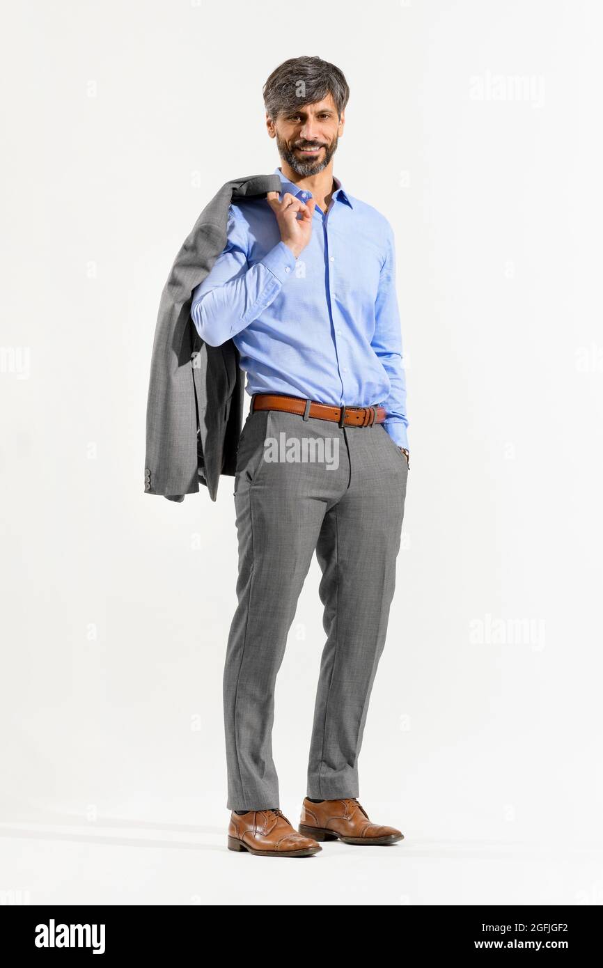 Old man standing isolated back hi-res stock photography and images - Alamy