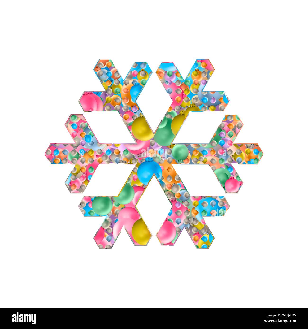 Colorful snowflake hi-res stock photography and images - Alamy