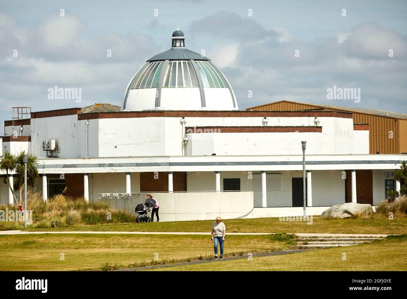 Fleetwood Lancashire coastal town and Marine Beach Marine Hall Domed ...