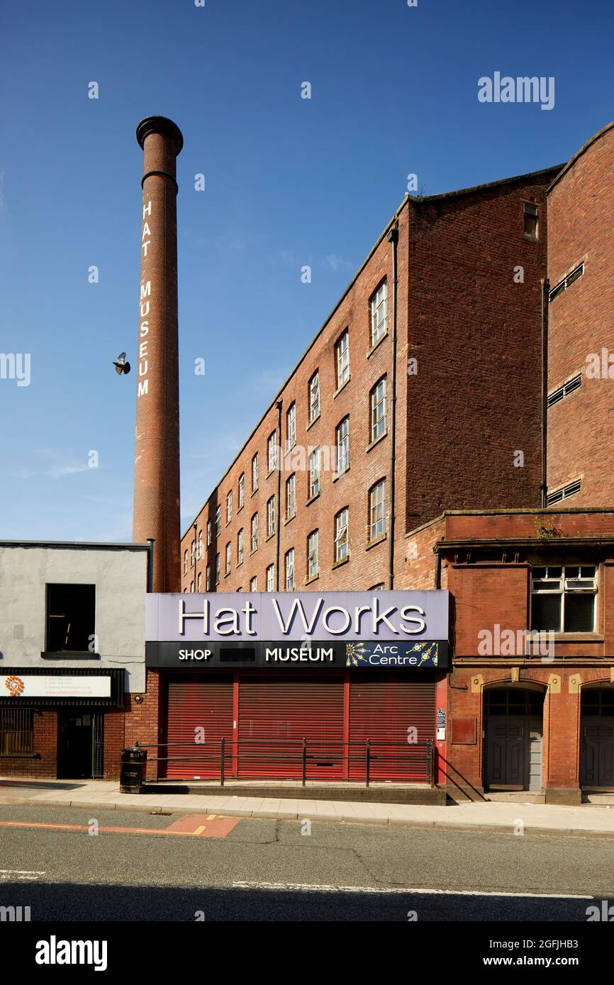 Stockport Hat Works Museum in Wellington Mill, Wellington Road South ...