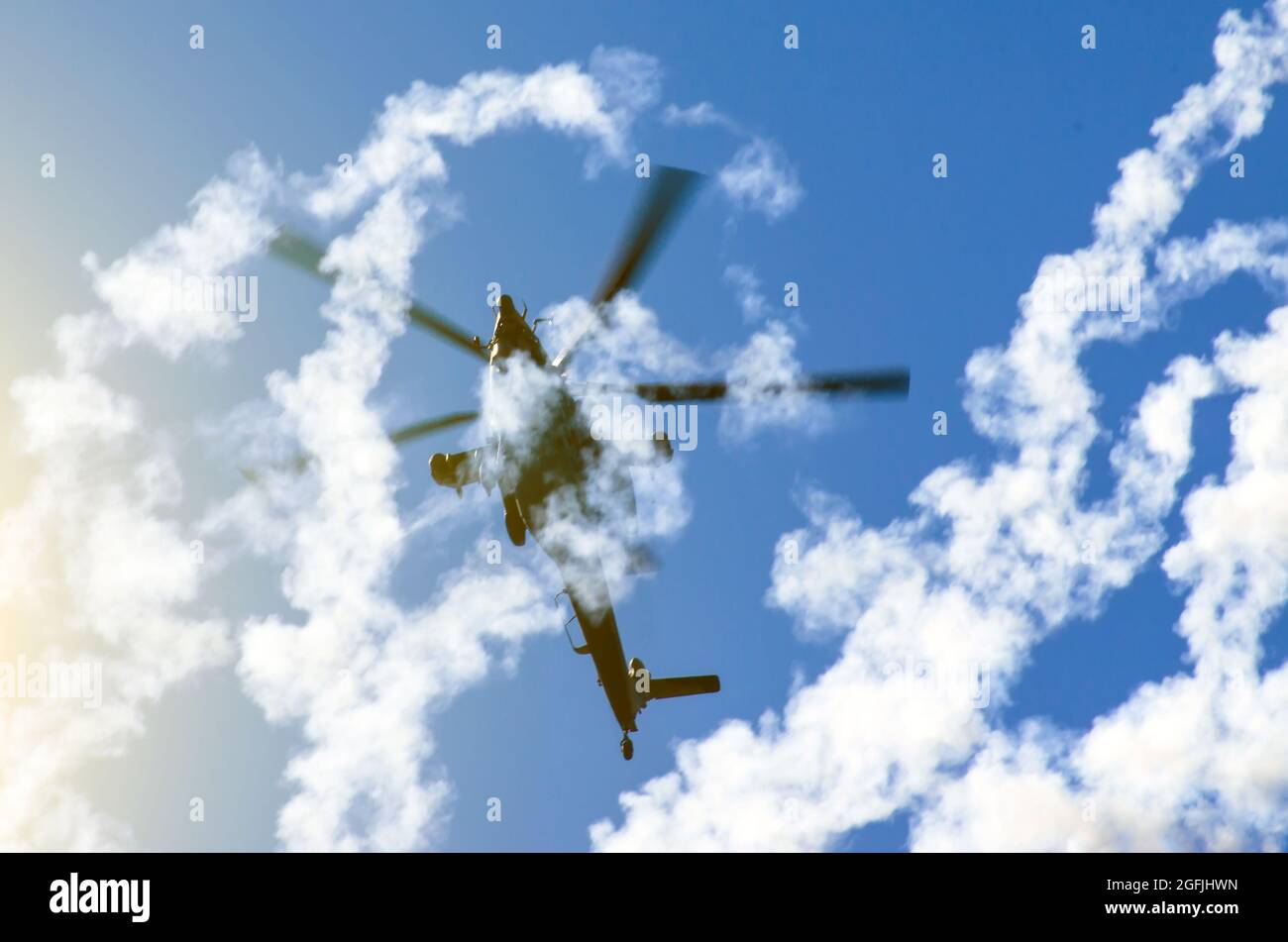 Shooting from helicopter hi-res stock photography and images - Alamy