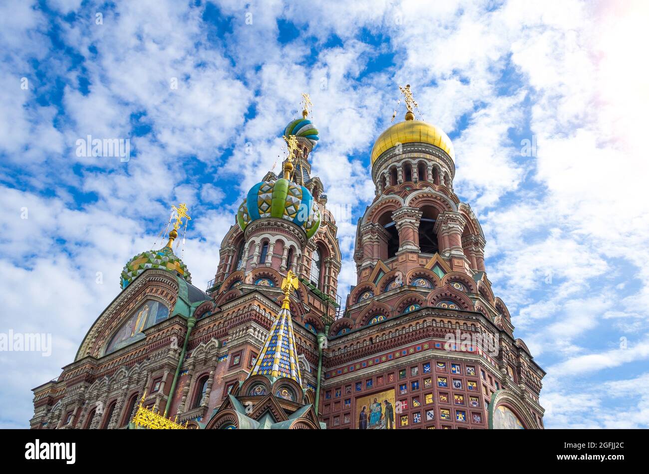 Savior on Blood, a view of the sky above and textured clouds Stock ...