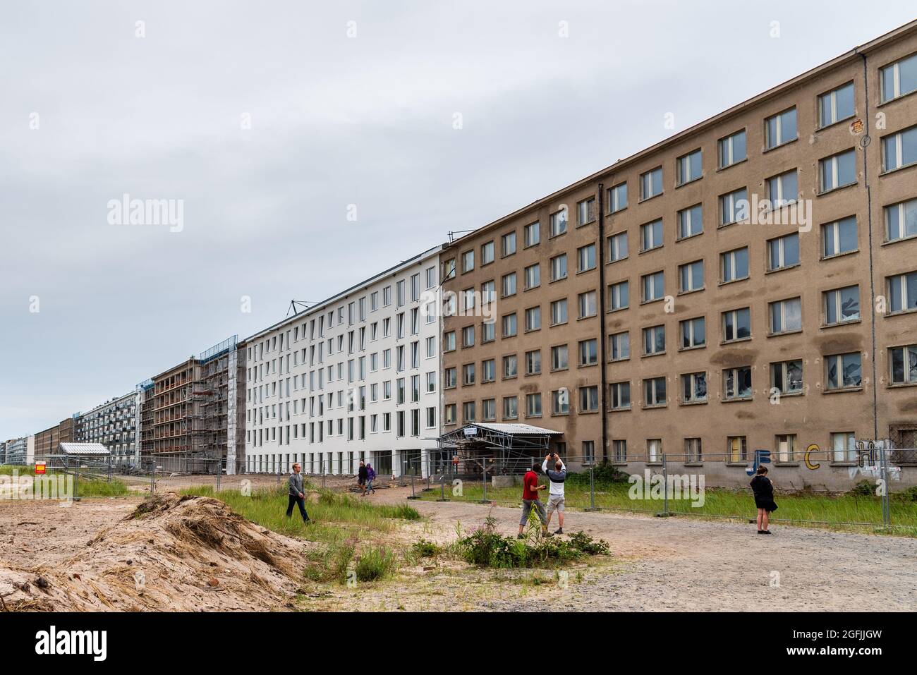 Prora, Germany - August 1, 2019: Colossus building, historical Nazi ...
