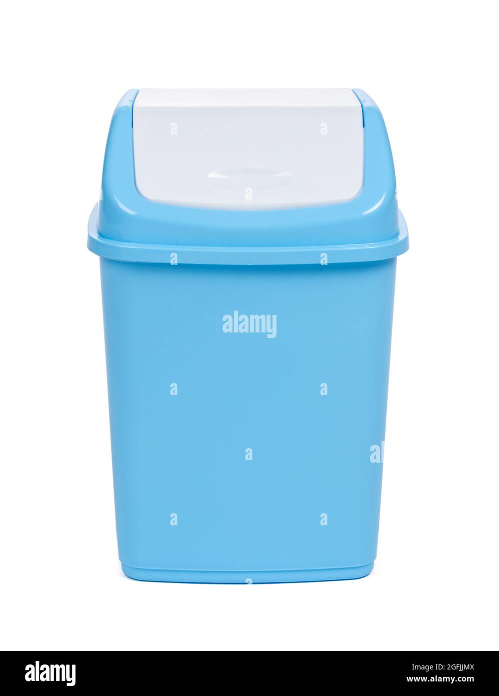 plastic waste bin isolated on white background Stock Photo - Alamy