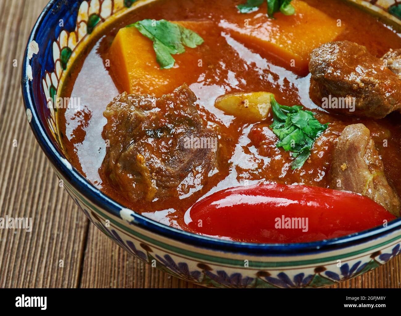 Curried Gazelle - Traditional Stew From Zambia , East Africa Stock ...