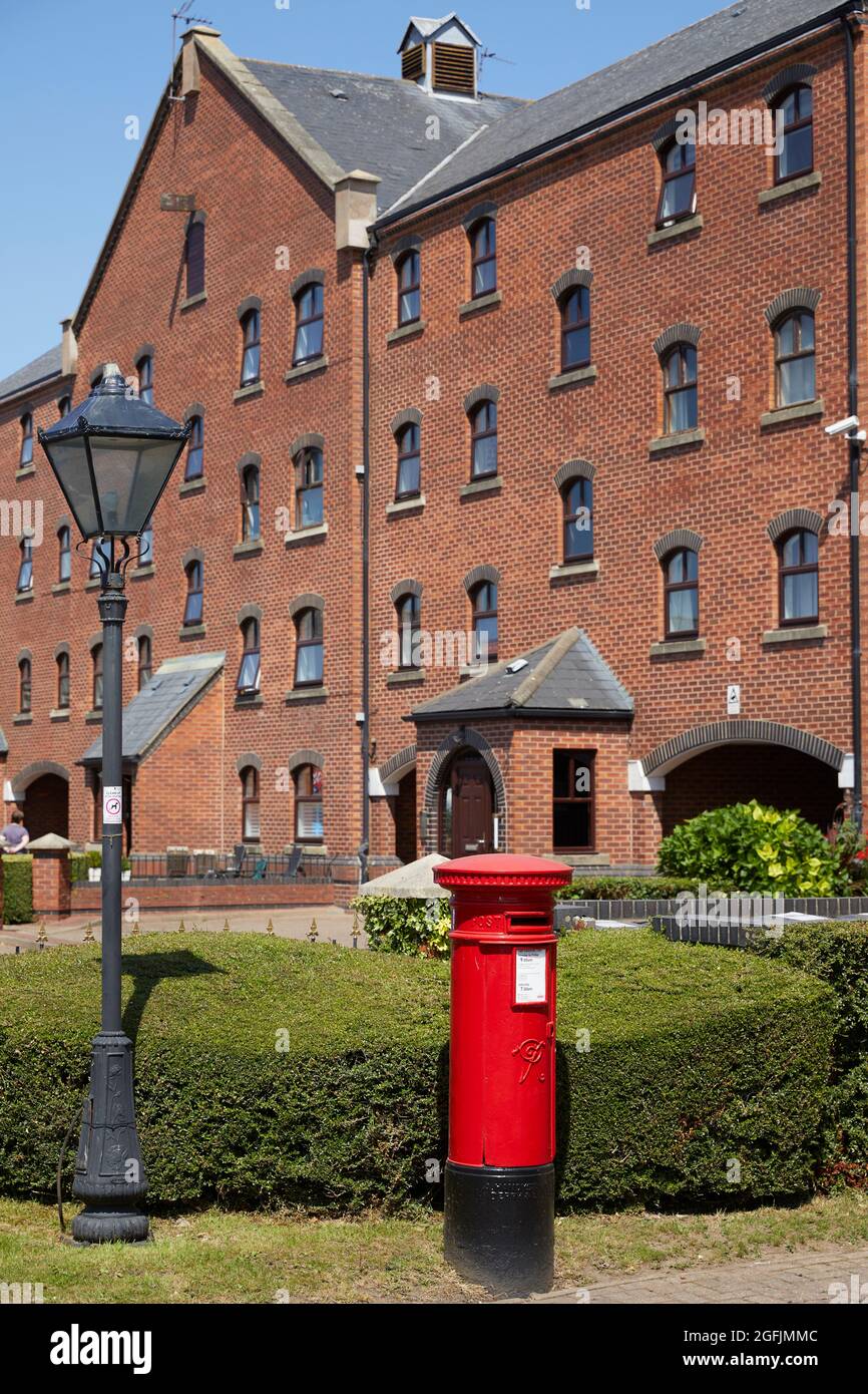 Former mills converted on the Manchester Ship Canal Ellesmere Port ...