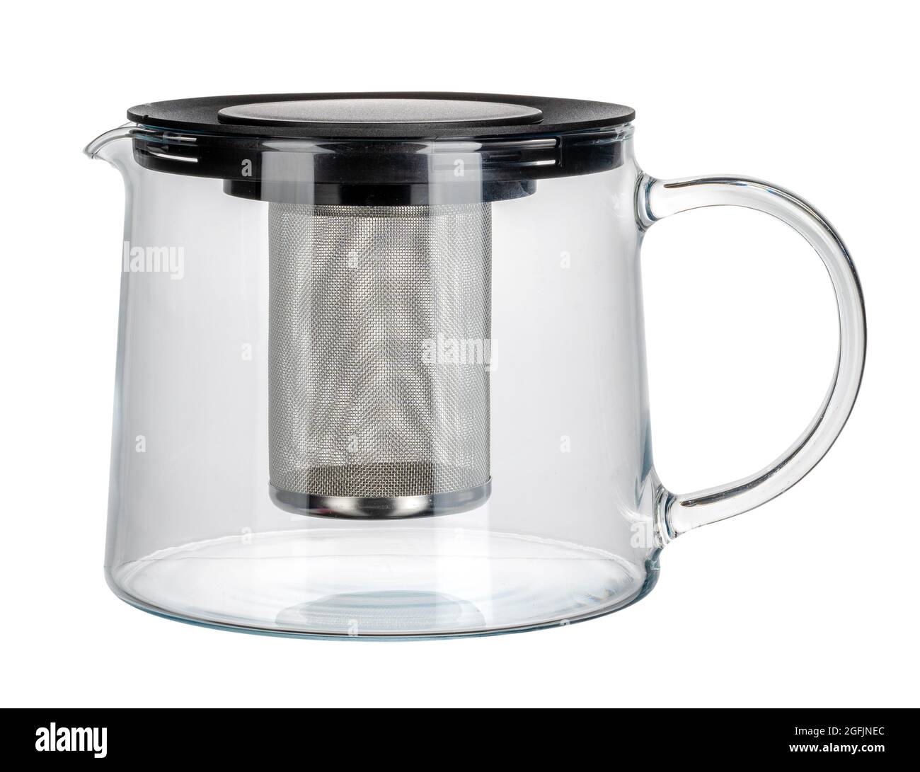 Empty tea kettle isolate on white background Stock Photo - Alamy