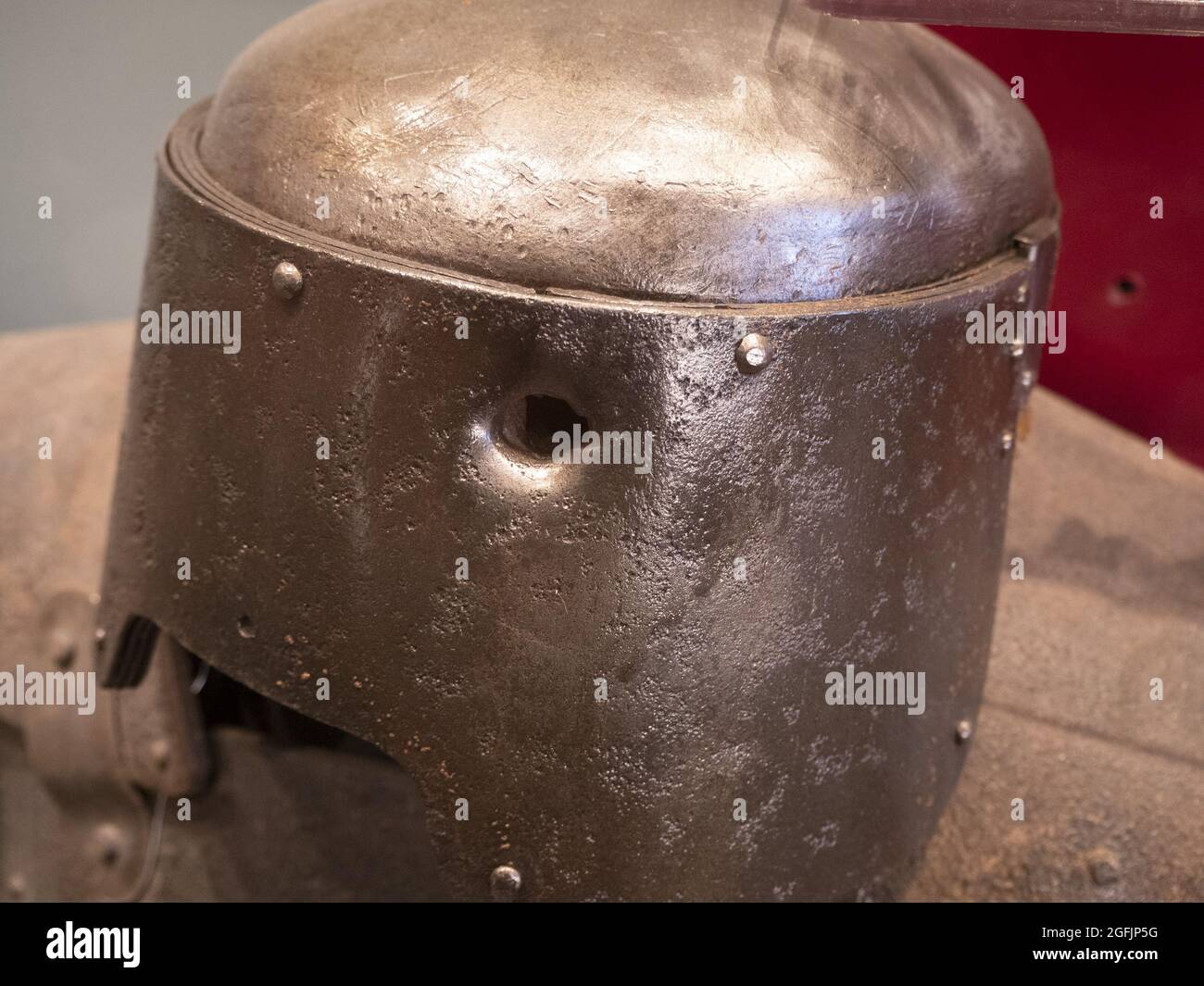 first world war wwi helmet detail Stock Photo - Alamy