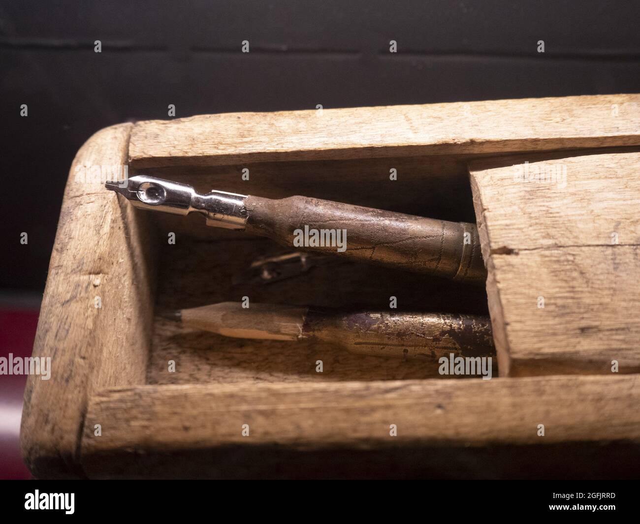 first world war wwi tools made of war items detail Stock Photo - Alamy