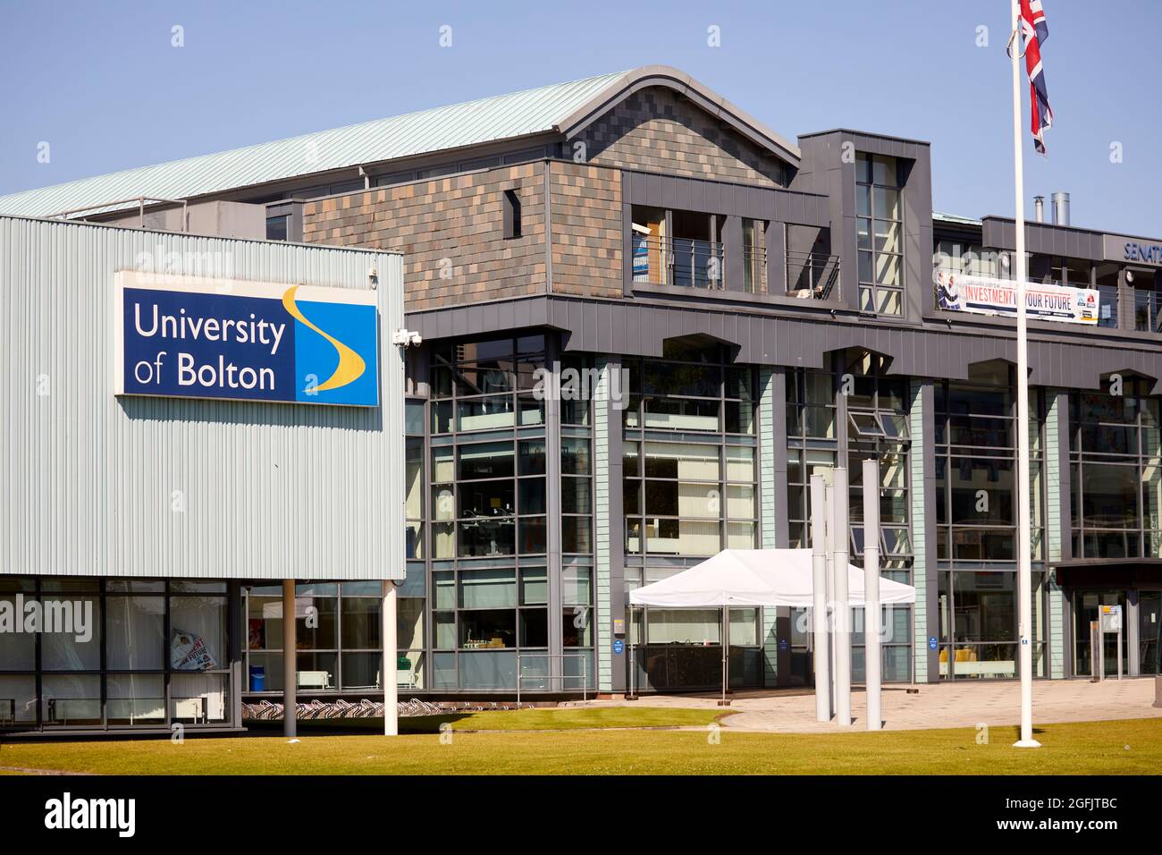 Bolton One UNIVERSITY OF Bolton, Lancashire in the town centre Stock ...