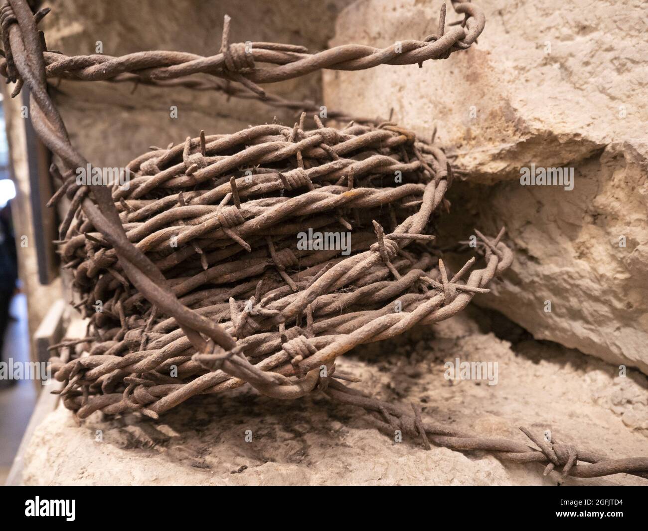 first world war wwi pistol barbed wire Stock Photo - Alamy