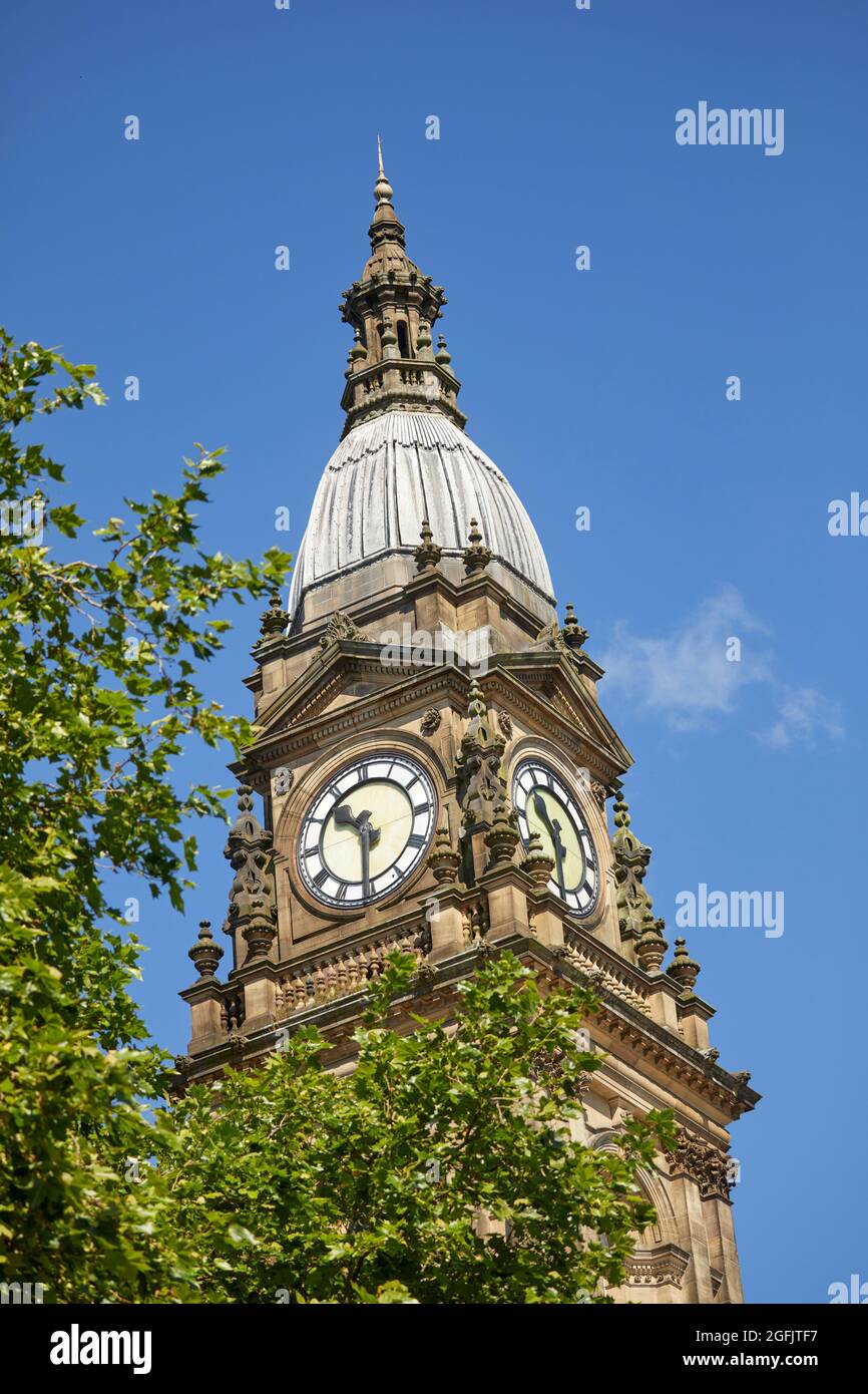 Town Centre Bolton, Lancashire Bolton Town Hall clock tower Grade II ...