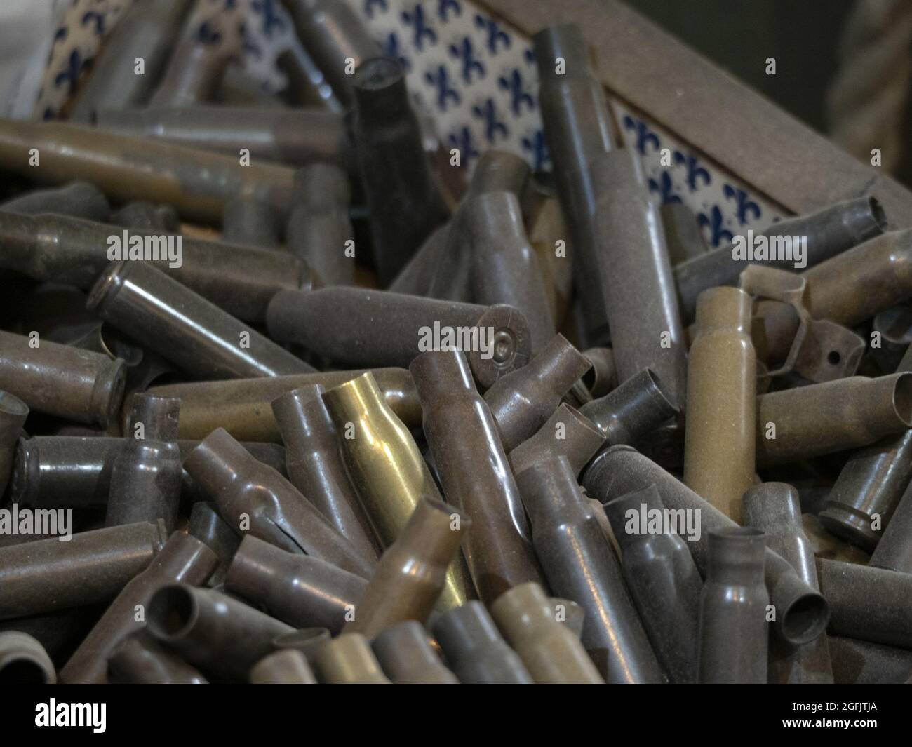 first world war wwi ammo detail Stock Photo - Alamy