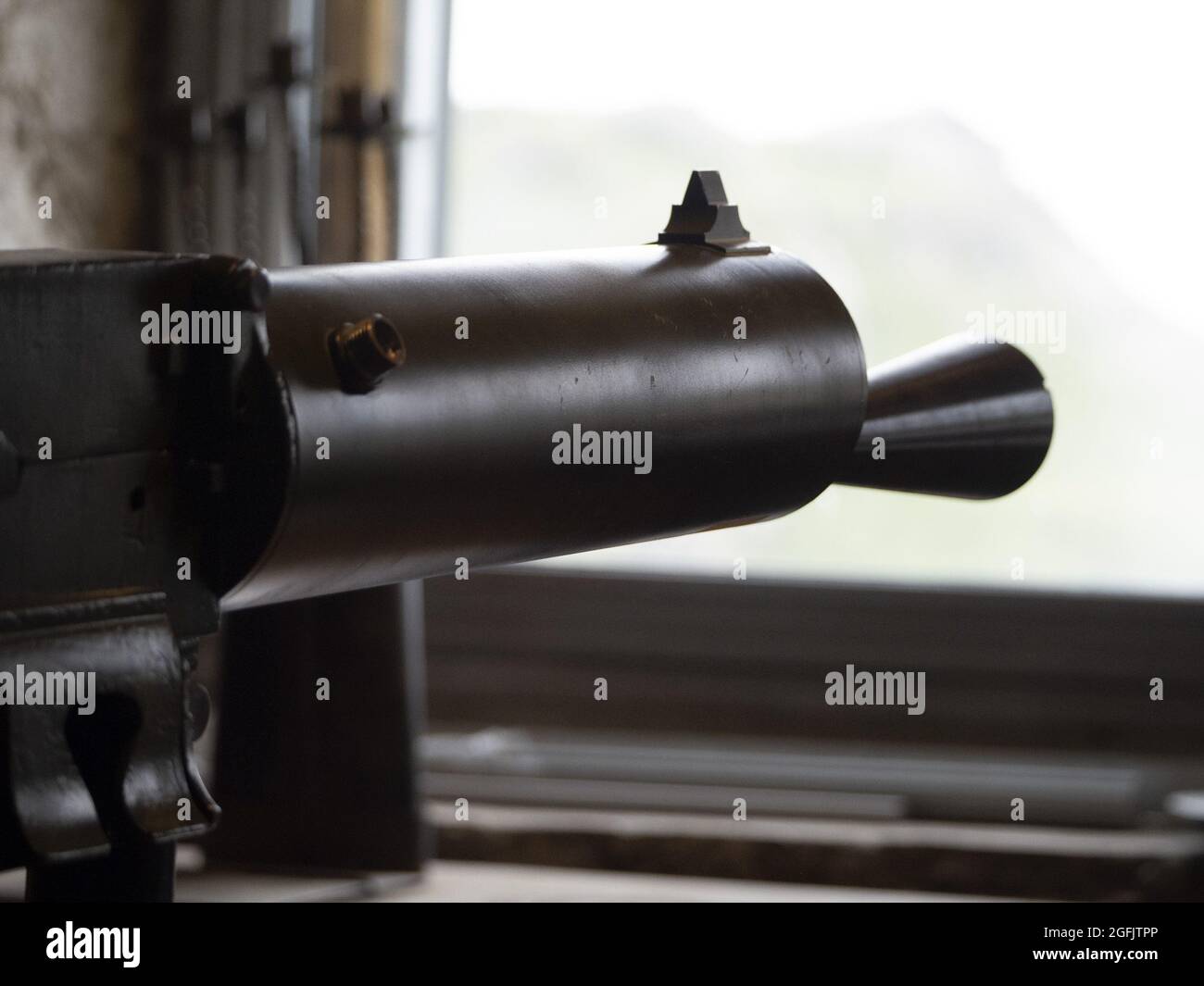 first world war wwi pistol maching gun Stock Photo - Alamy