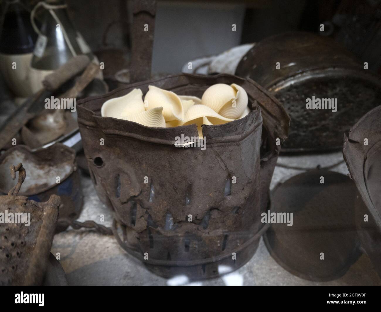 first world war wwi tools made of war items detail Stock Photo - Alamy