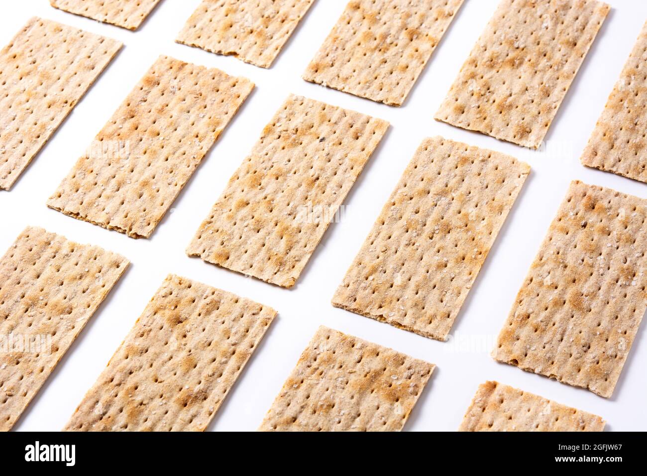 Traditional matzah bread pattern isolated on white background Stock ...