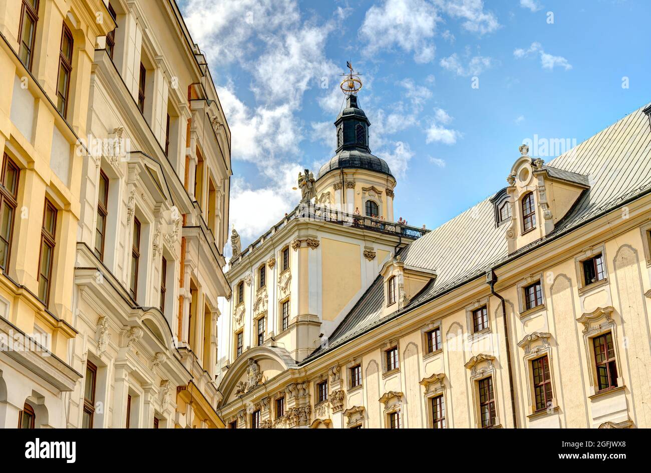 Wroclaw University building, HDR Image Stock Photo - Alamy