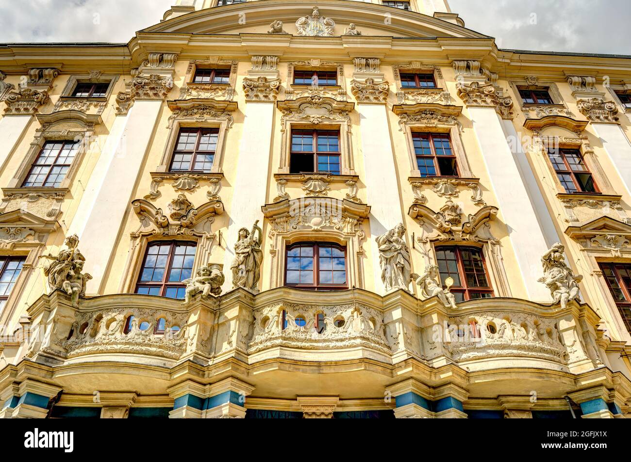 Wroclaw University building, HDR Image Stock Photo - Alamy