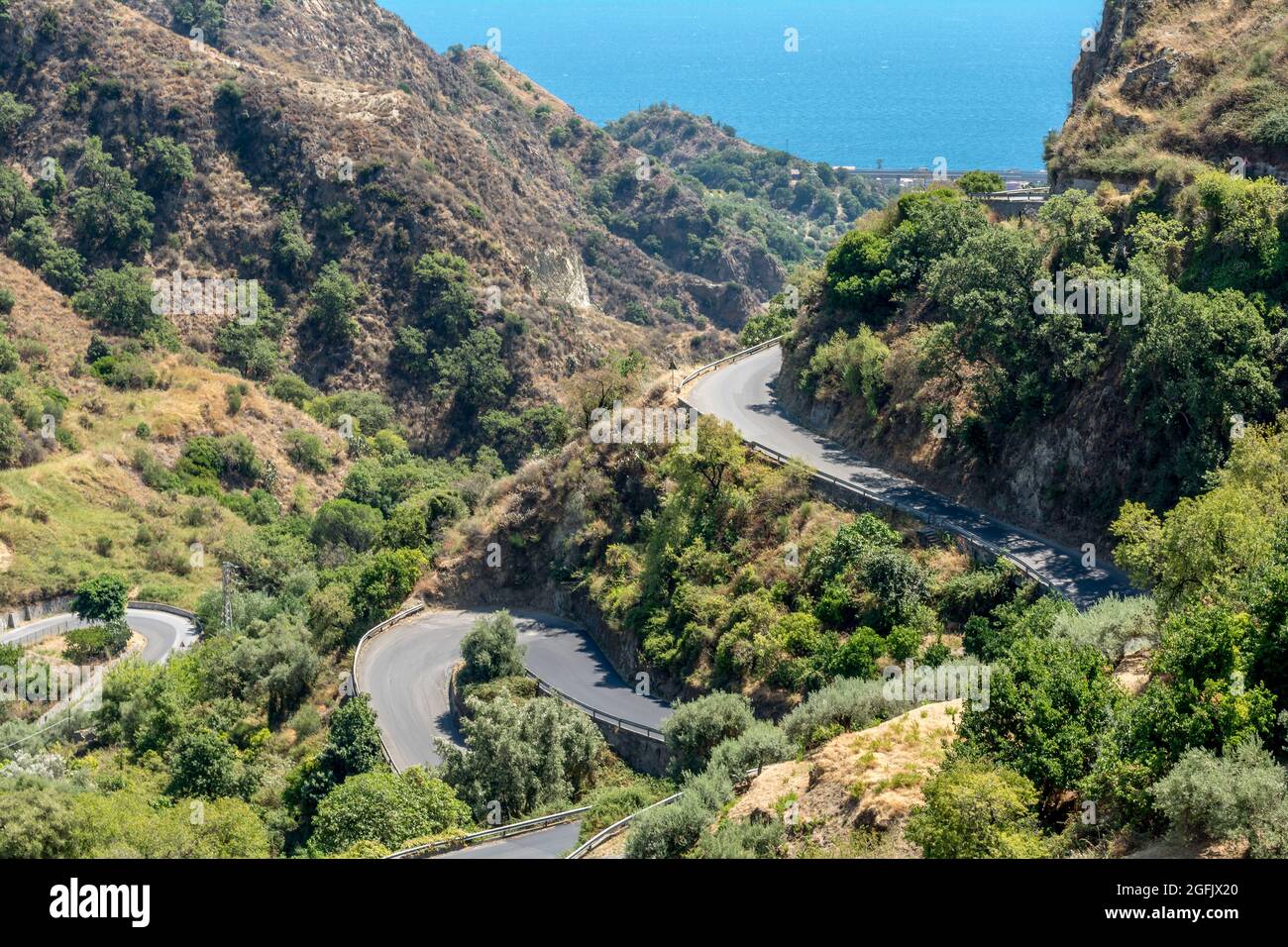 Road to Savoca Stock Photo - Alamy