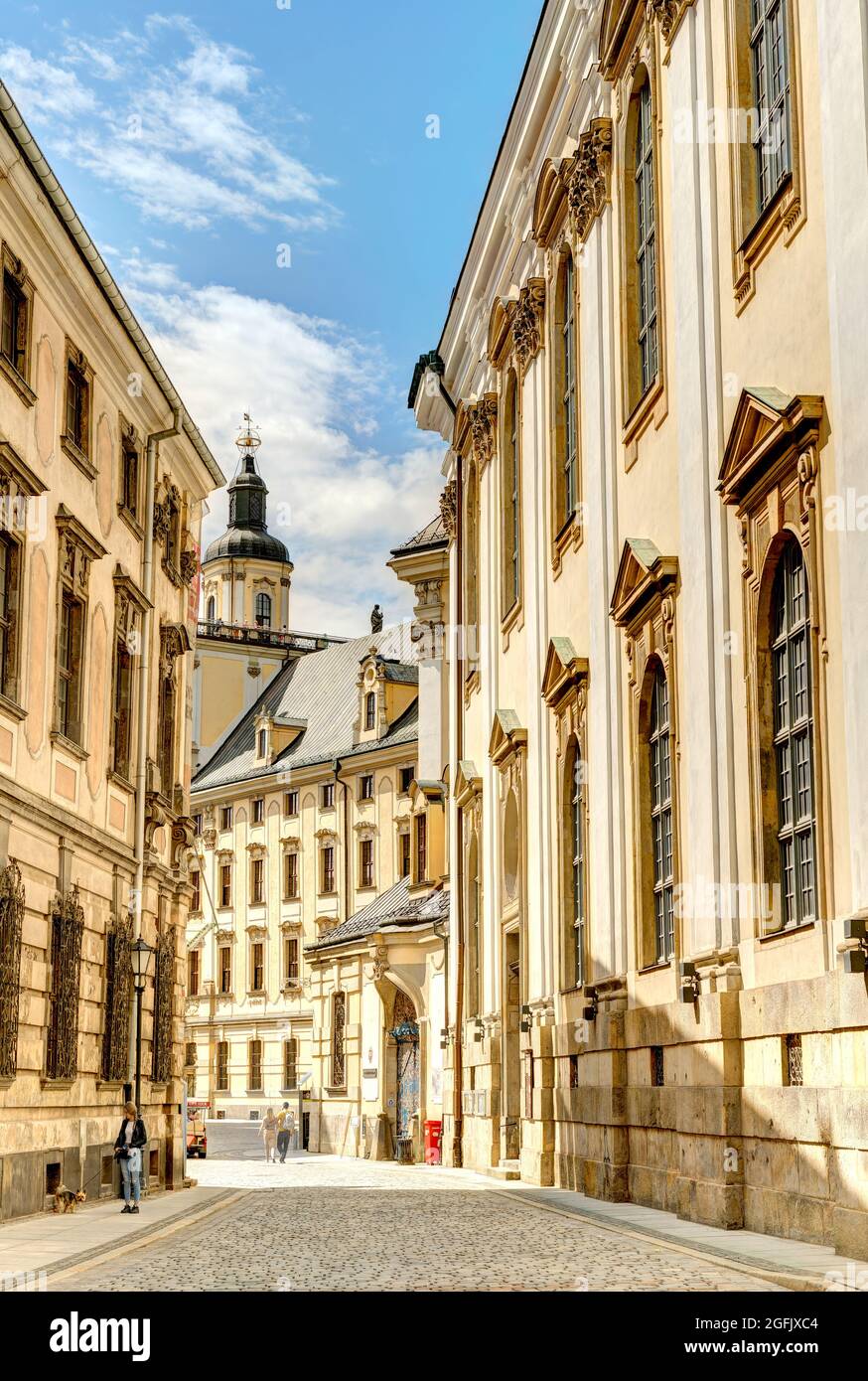 Wroclaw University building, HDR Image Stock Photo - Alamy