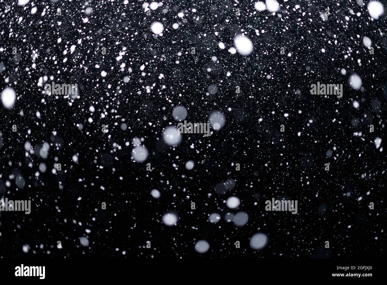 Real falling snow on black background for blending modes in ps. Ver 02 ...