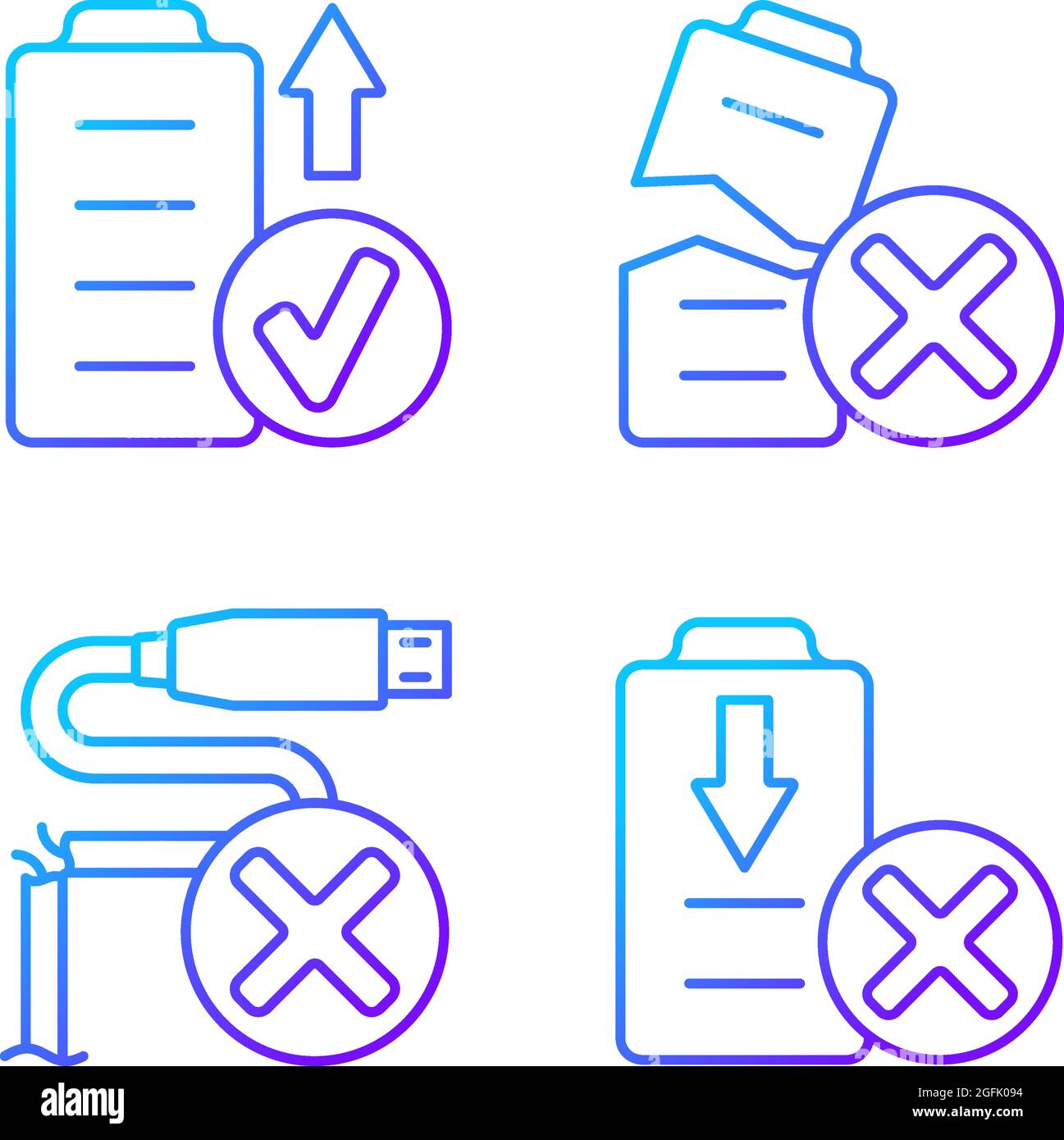 Drone performance gradient linear vector manual label icons set Stock Vector Image & Art - Alamy