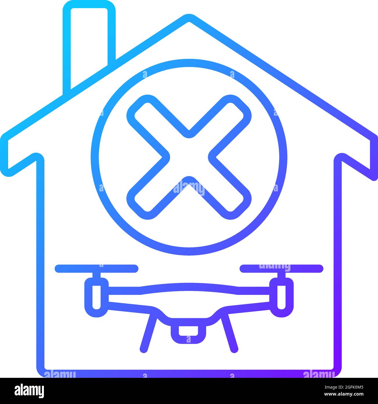 Dont use indoors gradient linear vector manual label icon Stock Vector ...