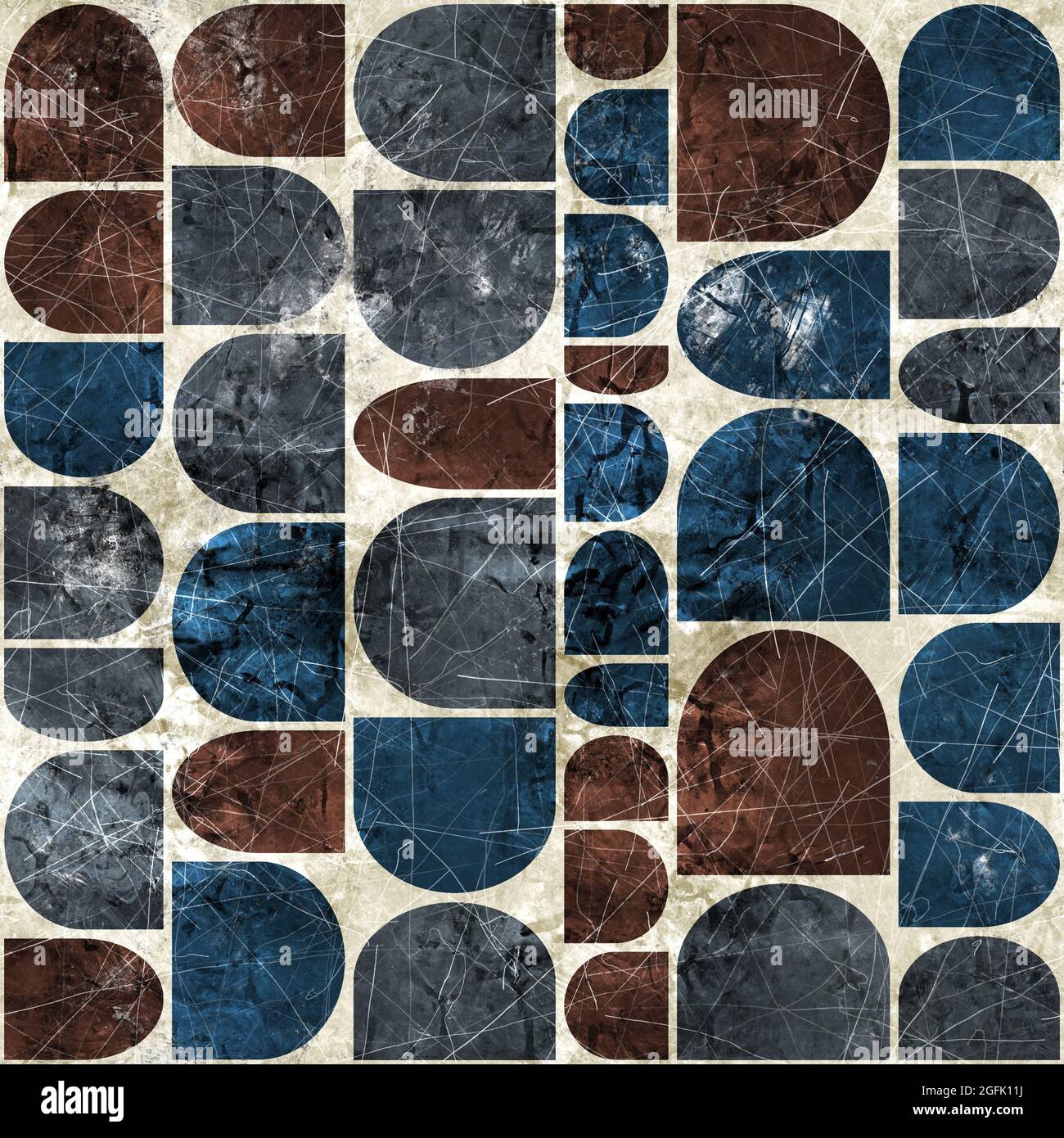 Seamless grungy abstract archway pattern design for print Stock Photo ...